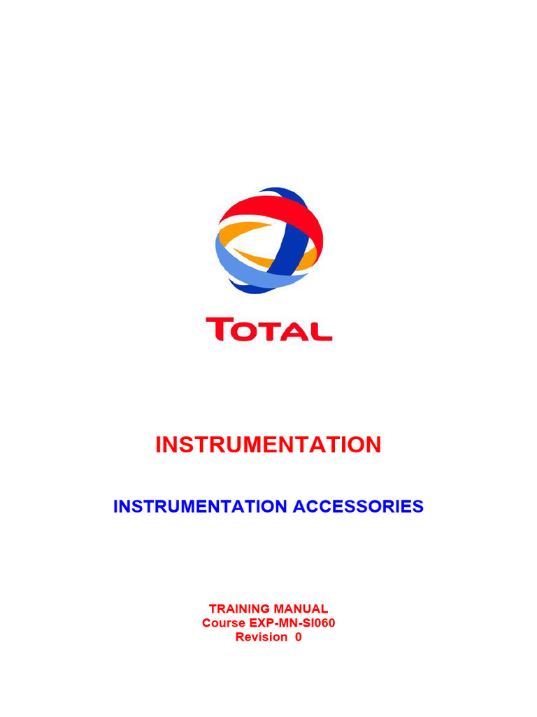 Instrumentation Accessories Training Guide | PDF | Pipe (Fluid ...