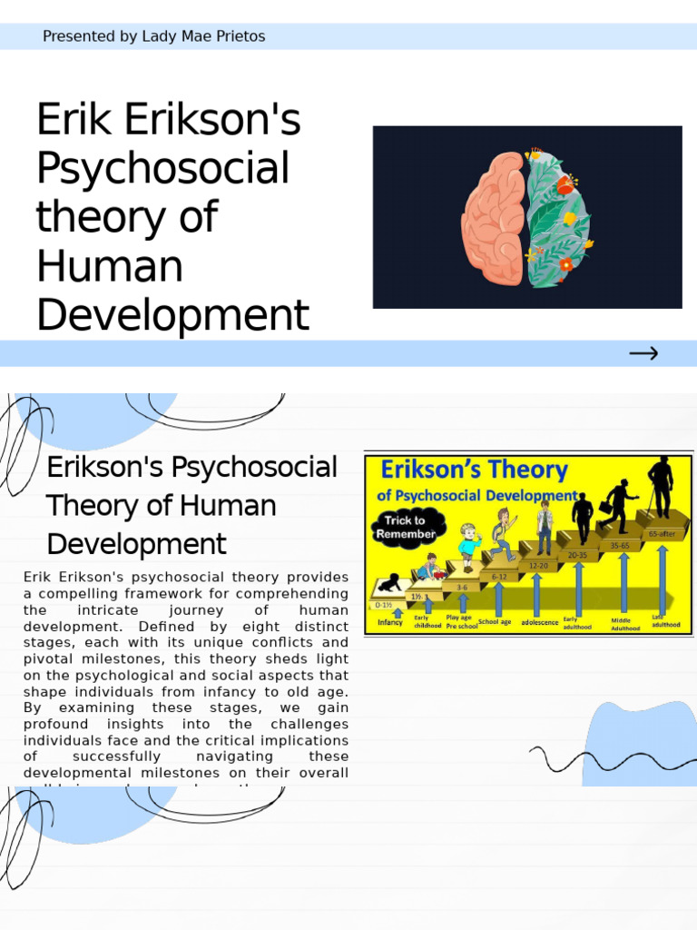 Erik Erikson Psychological Model | PDF | Behavioural Sciences | Psychology
