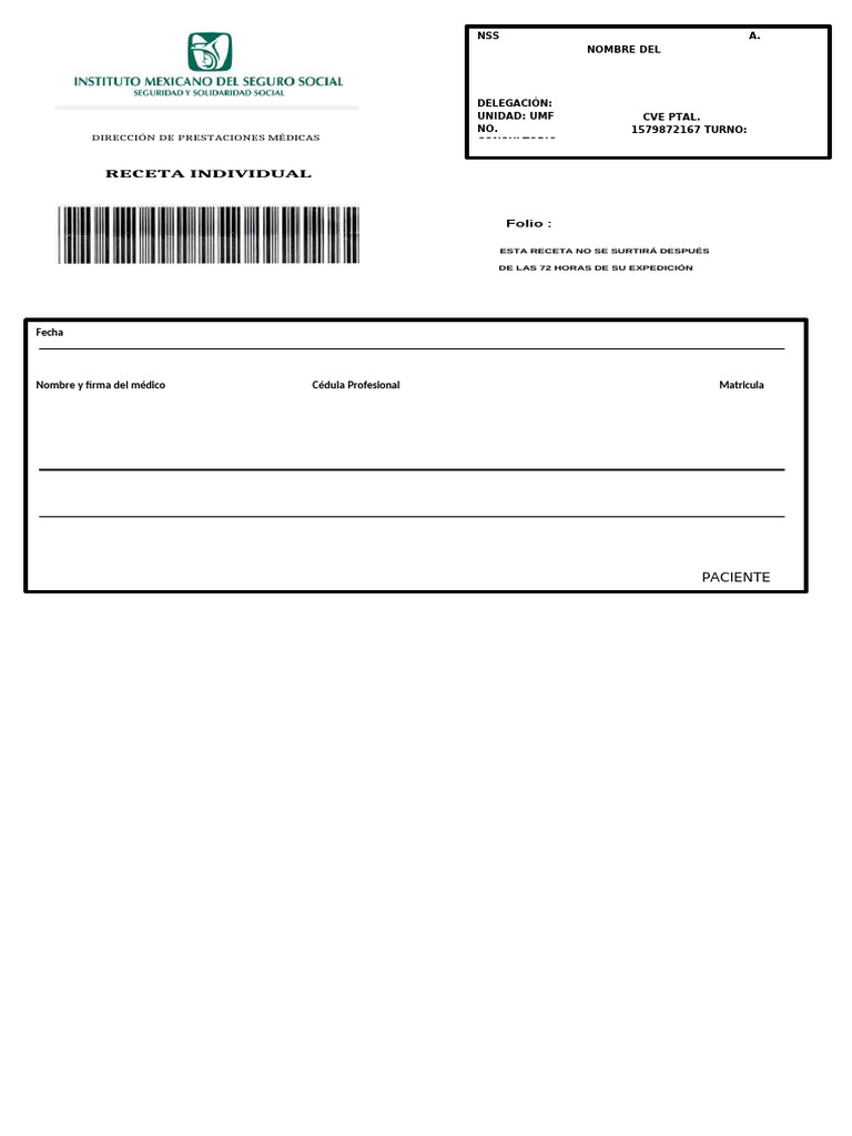 receta-imss-editale | PDF
