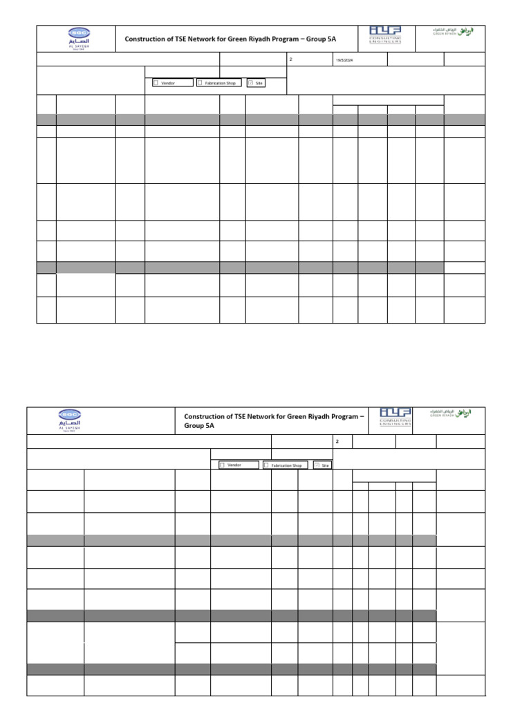 Grounding & Bonding ITP for Green Riyadh | PDF | Electrical Wiring ...