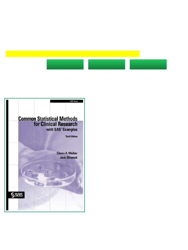 Common Statistical Methods for Clinical Research with SAS Examples ...