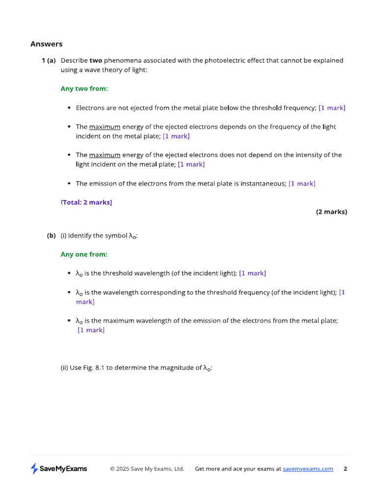 Modern Physics Test MS | PDF