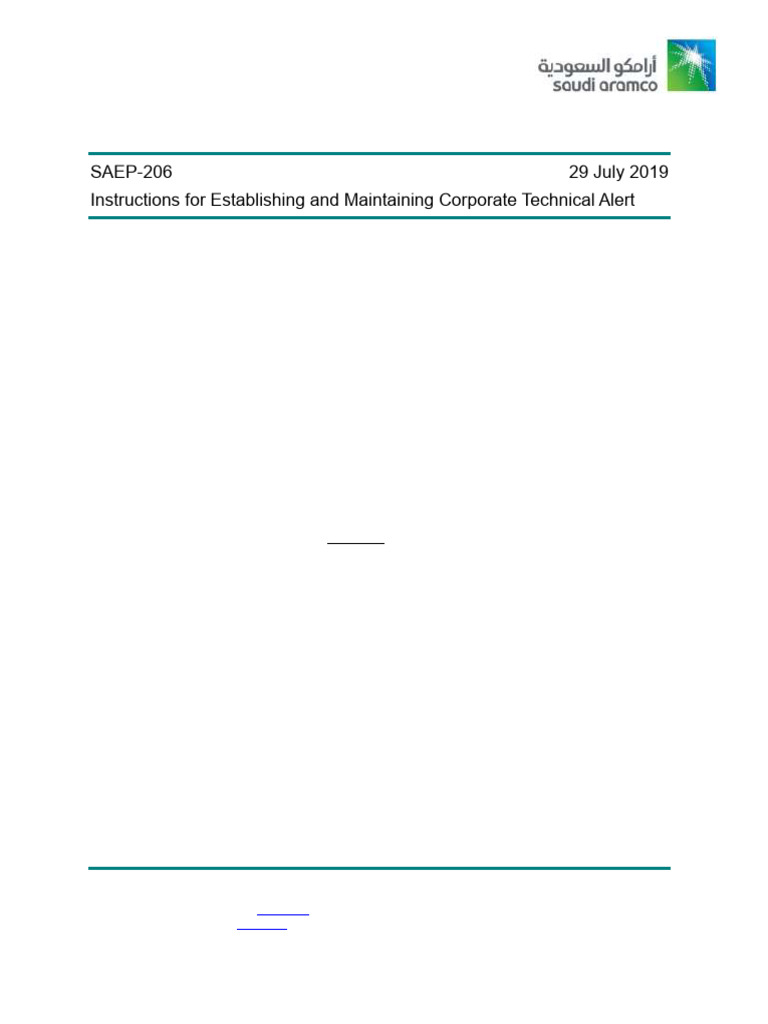 Corporate Technical Alert Procedures | PDF | Supply Chain Management