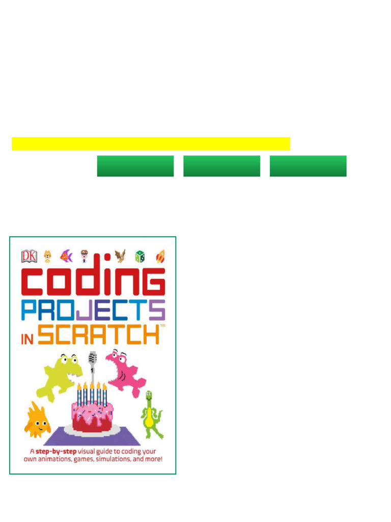 (Ebook) Coding Projects in Scratch: A Step-by-Step Visual Guide to ...