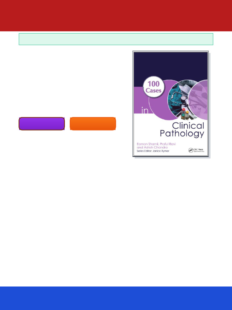 Review:: 100 Cases in Clinical Pathology 1st Edition Eamon Shamil | PDF ...