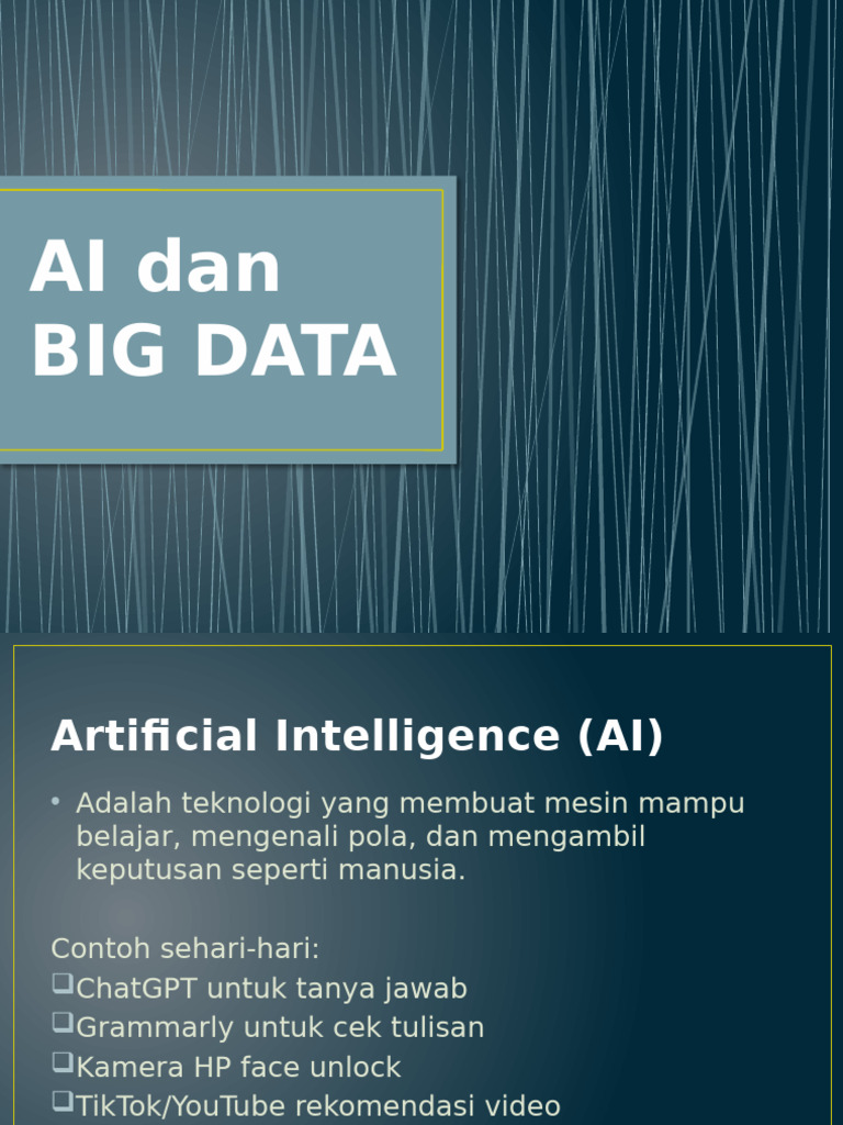 AI Dan Big Data | PDF
