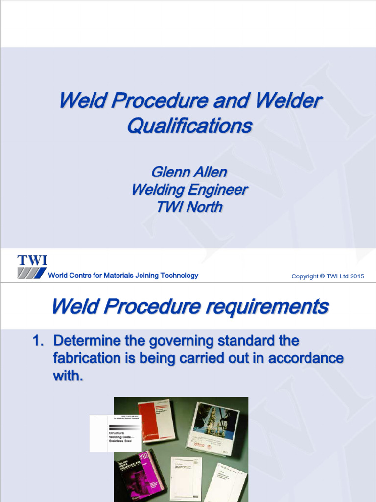 Weld Procedure and Welder Qualifications Guide | PDF | Stainless Steel ...