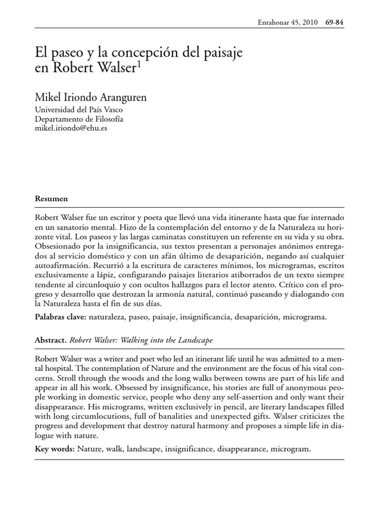 Robert Walser | PDF | Amor | Science