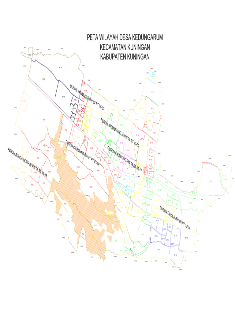 Peta Wilayah Rt-Model | PDF