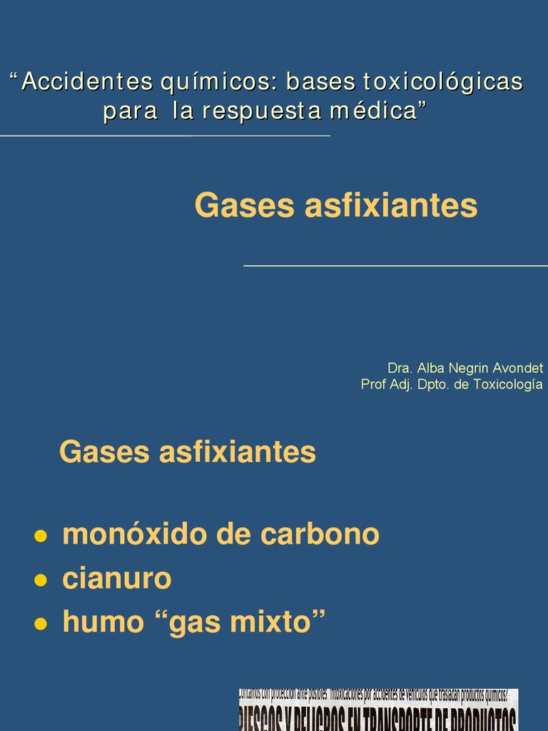 Gases Asfixiantes | PDF | Toxicología | Cianuro