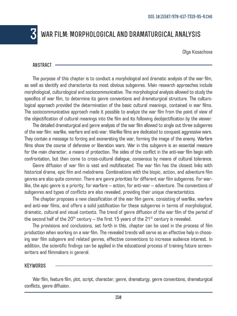War Film Analysis: Subgenres & Trends | PDF | Genre | The Last Of The ...