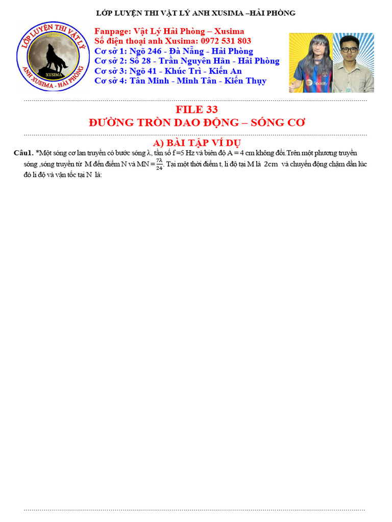 Đư NG Tròn Dao Đ - Sóng Cơ | PDF