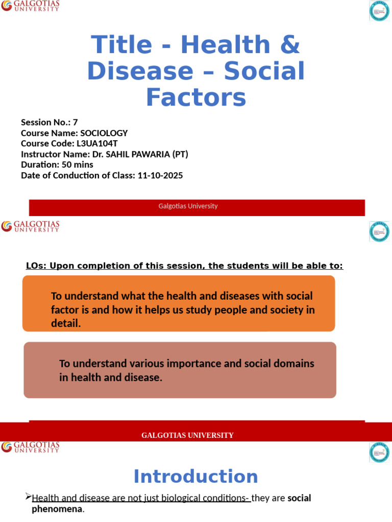 Social Factors in Health & Disease | PDF | Poverty | Poverty & Homelessness