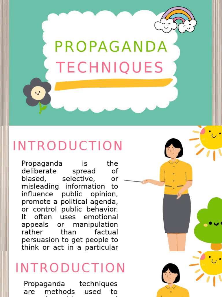 Understanding Propaganda Techniques | PDF | Knowledge | Propaganda