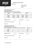 Timer Calibration Procedure Guide | PDF | Calibration | Uncertainty