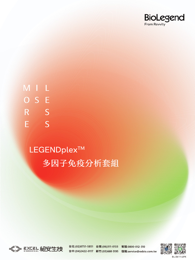 LESS IS MORE - LEGENDplex™ Multiplex Assays - 多因子分析套組 | PDF