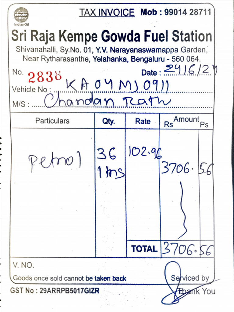 Fuel Bill 24 | PDF