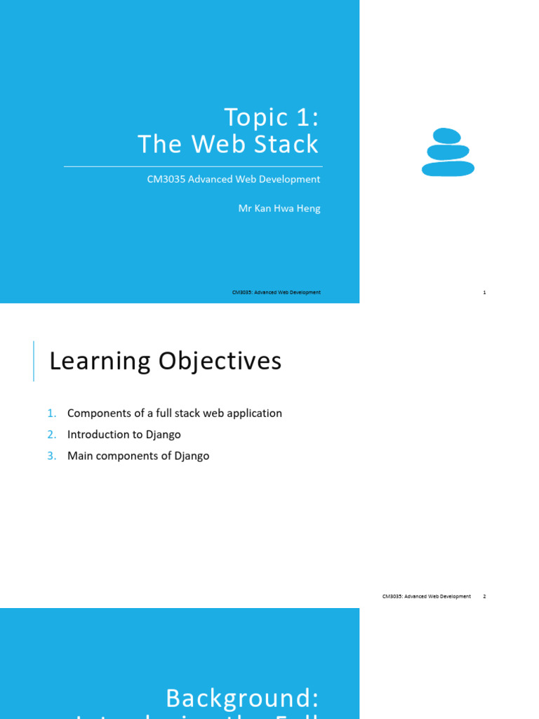 The Web Stack Advanced Web Development | PDF | World Wide Web ...