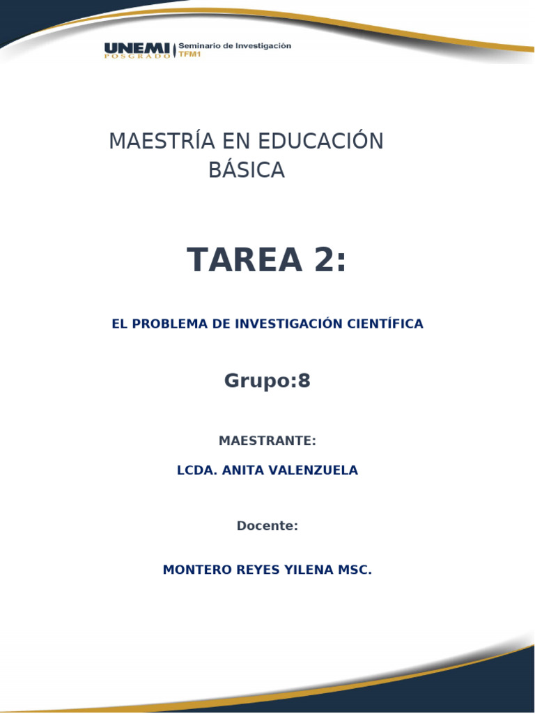 Terminada Tarea Anita | PDF | Enseñando | Aprendizaje