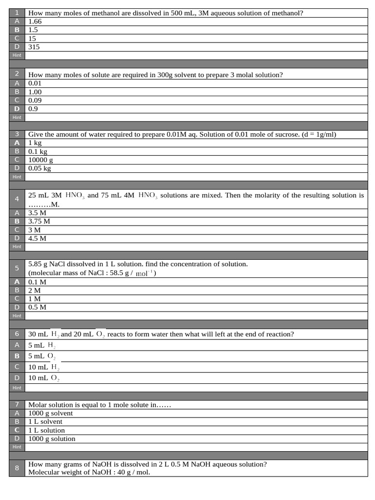 11th Chemistry CH - 1 Some Basic Concept of Chemistry (12!09!2024) MCQ ...