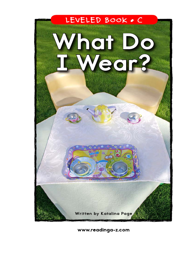 What Do I Wear? Level C Book | PDF