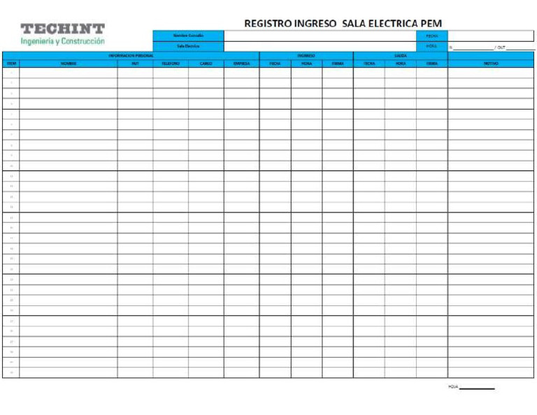 Ingreso Sala EléctricaA3 | PDF