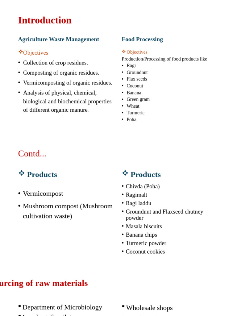 Agriculture Waste & Food Processing Guide | PDF | Agriculture | Foods