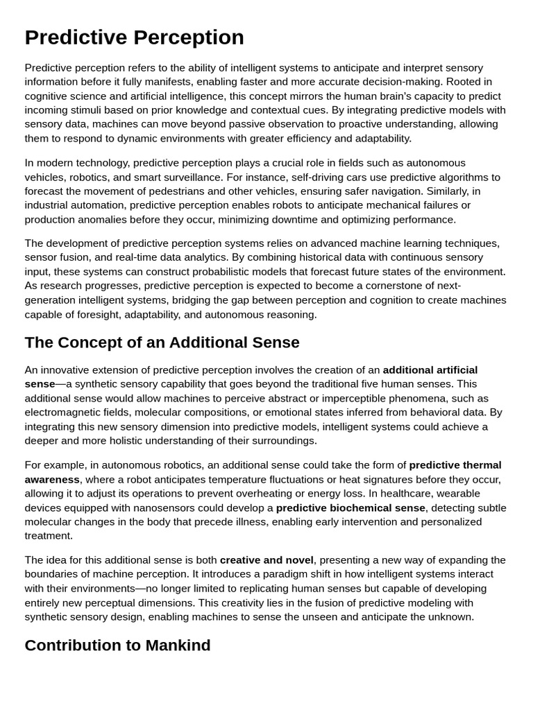 Predictive Perception | PDF | Perception | Intelligence (AI) & Semantics