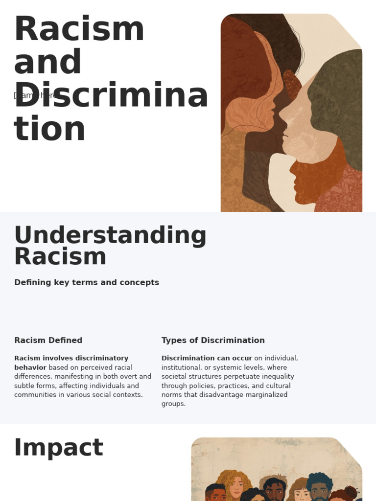 Presentation - Racism and Discrimination | PDF | Discrimination & Race ...