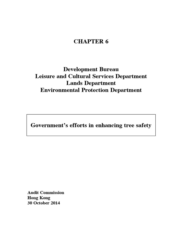 Govt Efforts in Enhancing Tree Safety | PDF | Audit | Road