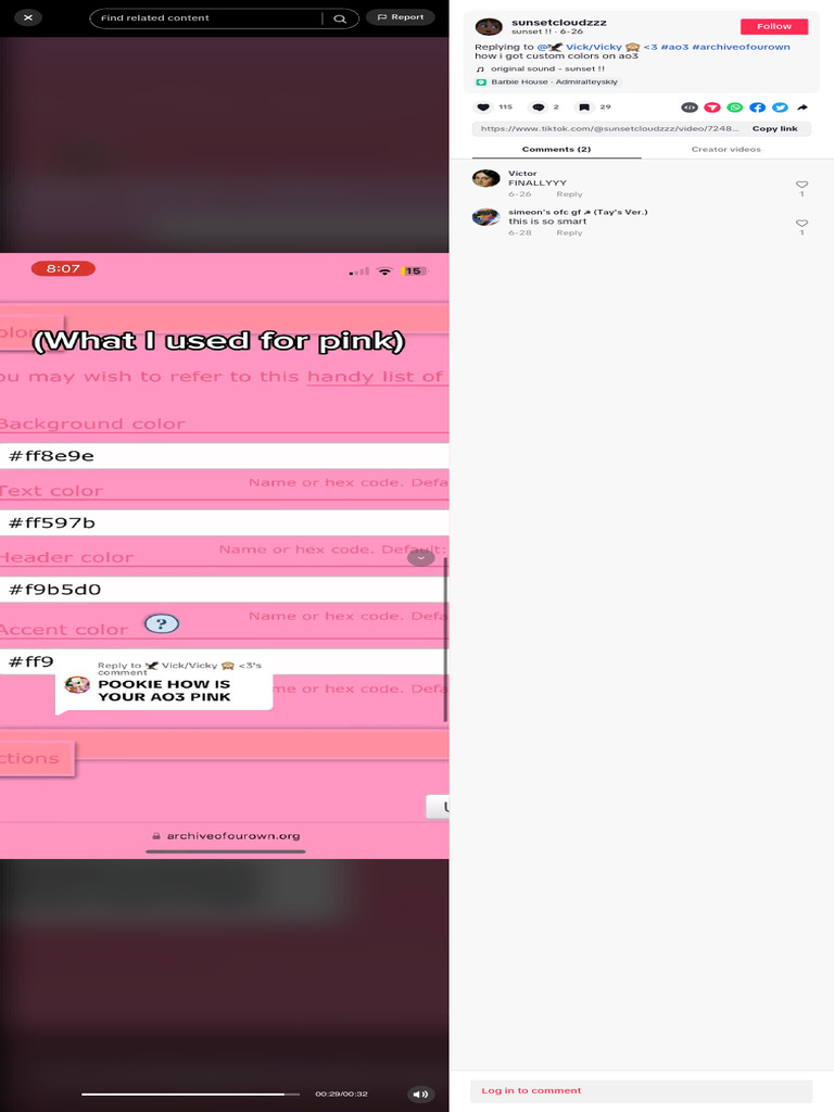 How To Make Your Ao3 Pink TikTok Search | PDF