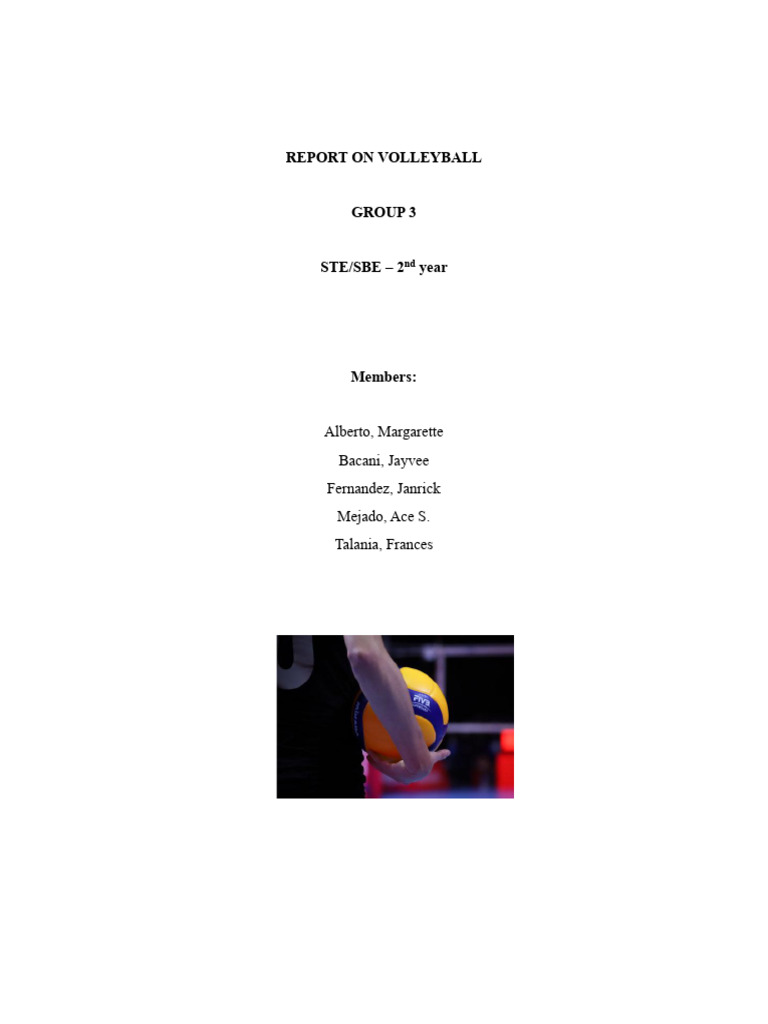 Volleyball | PDF | Volleyball
