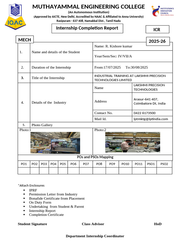 Icr Form New | PDF