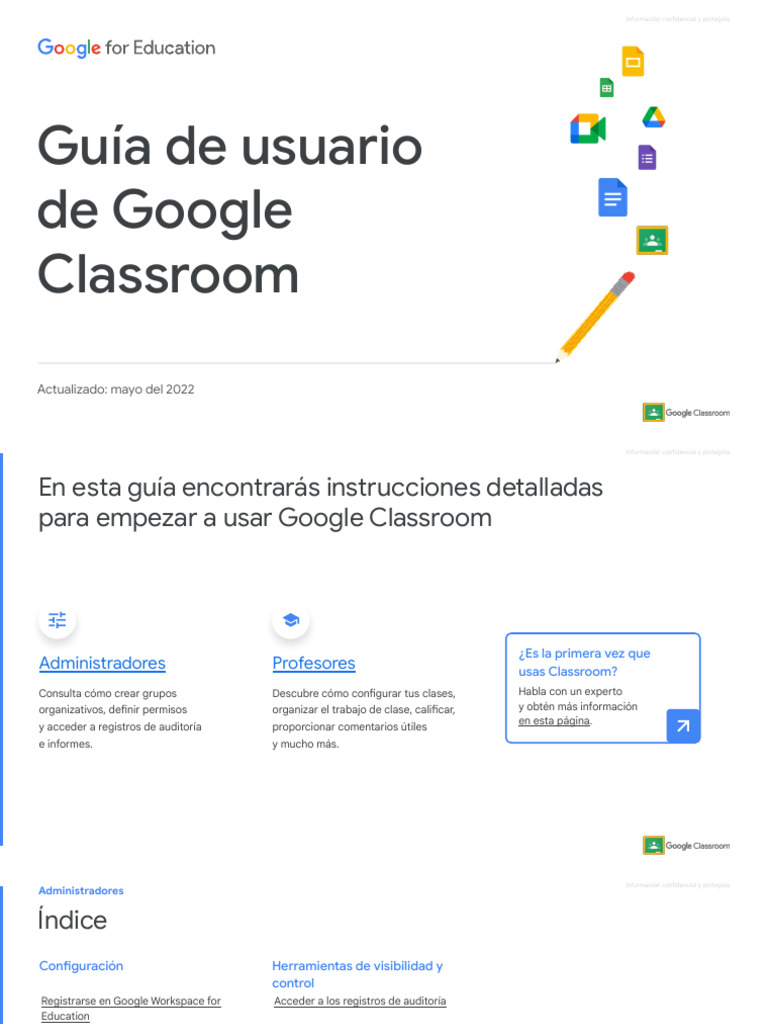 Guía de Google Classroom para Administradores y Profesores | PDF ...
