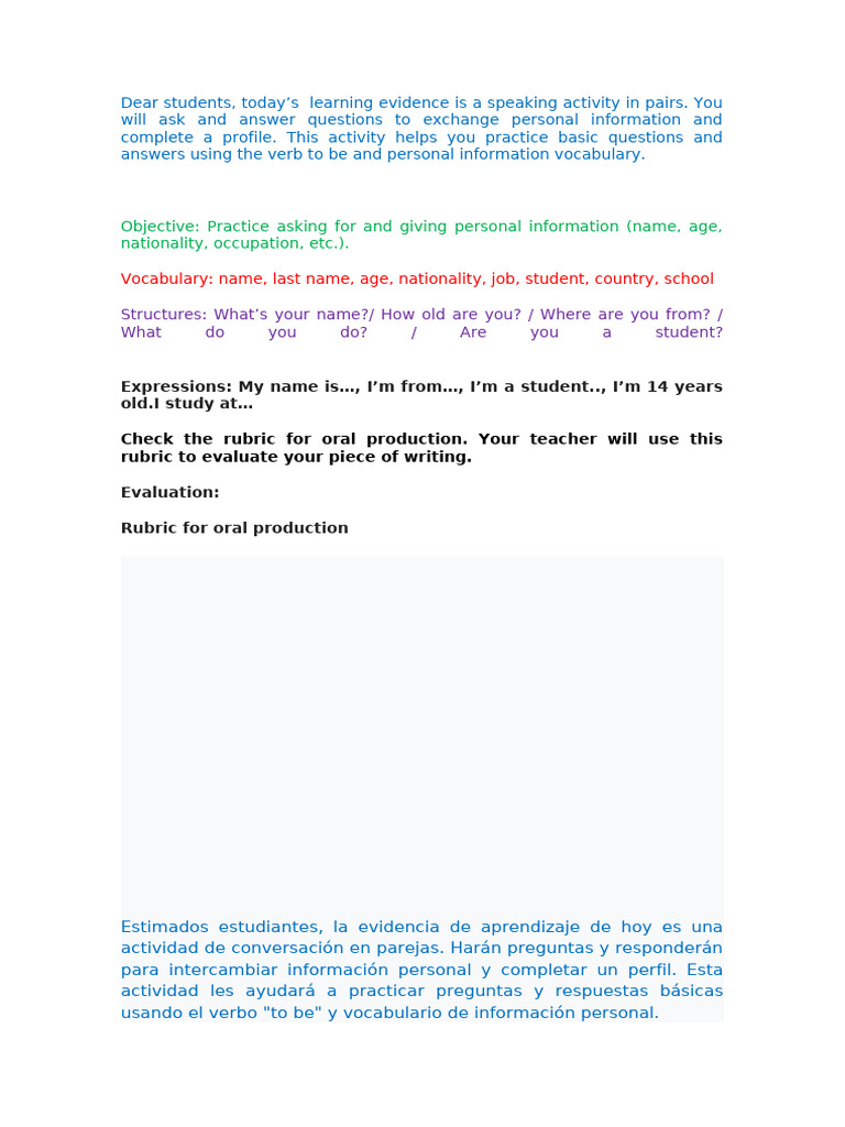 EnglIs 1er Trabajo | PDF