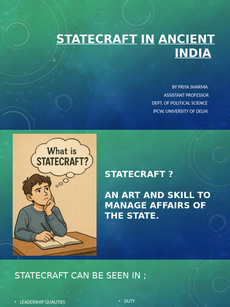 Statecraft in Ancient India | PDF | The Prince | Vedas