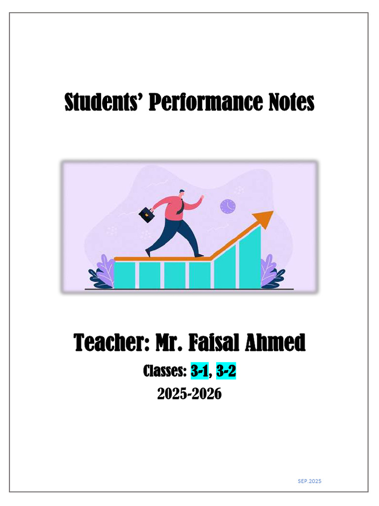 Performance Sheets | PDF