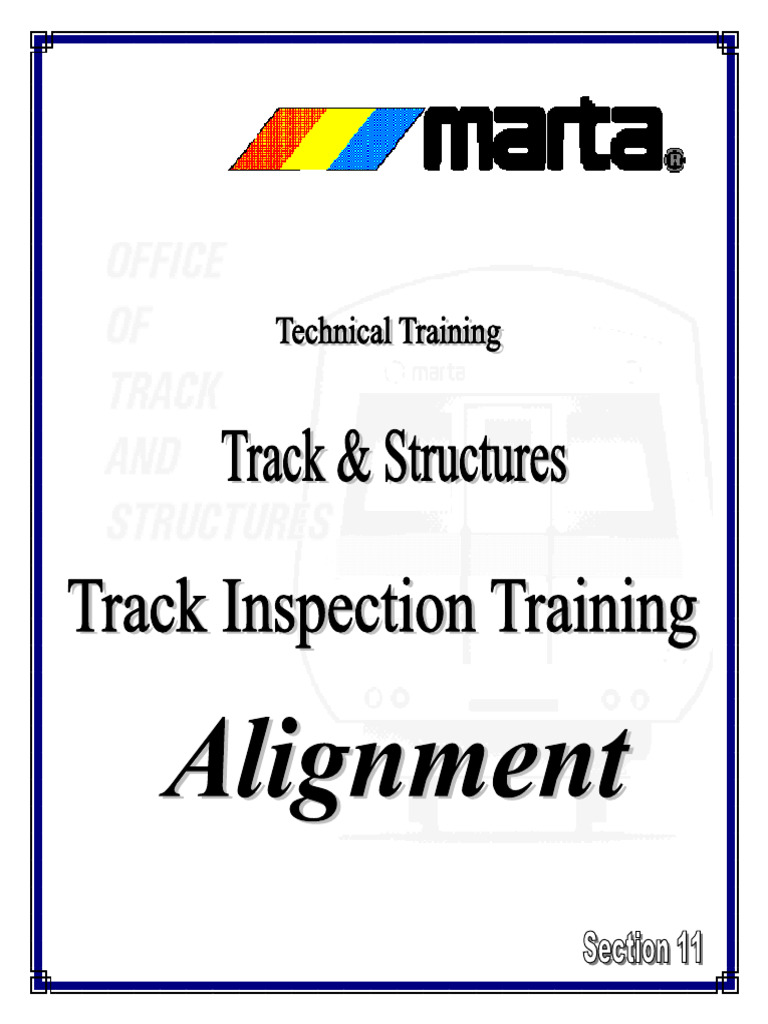 Section 11-Track Alignment | PDF | Rail Transport | Track Gauge