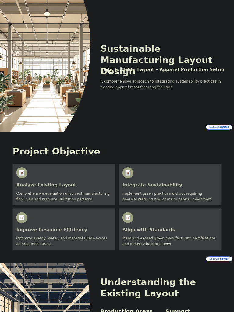 Sustainable Manufacturing Layout Design | PDF | Ventilation ...