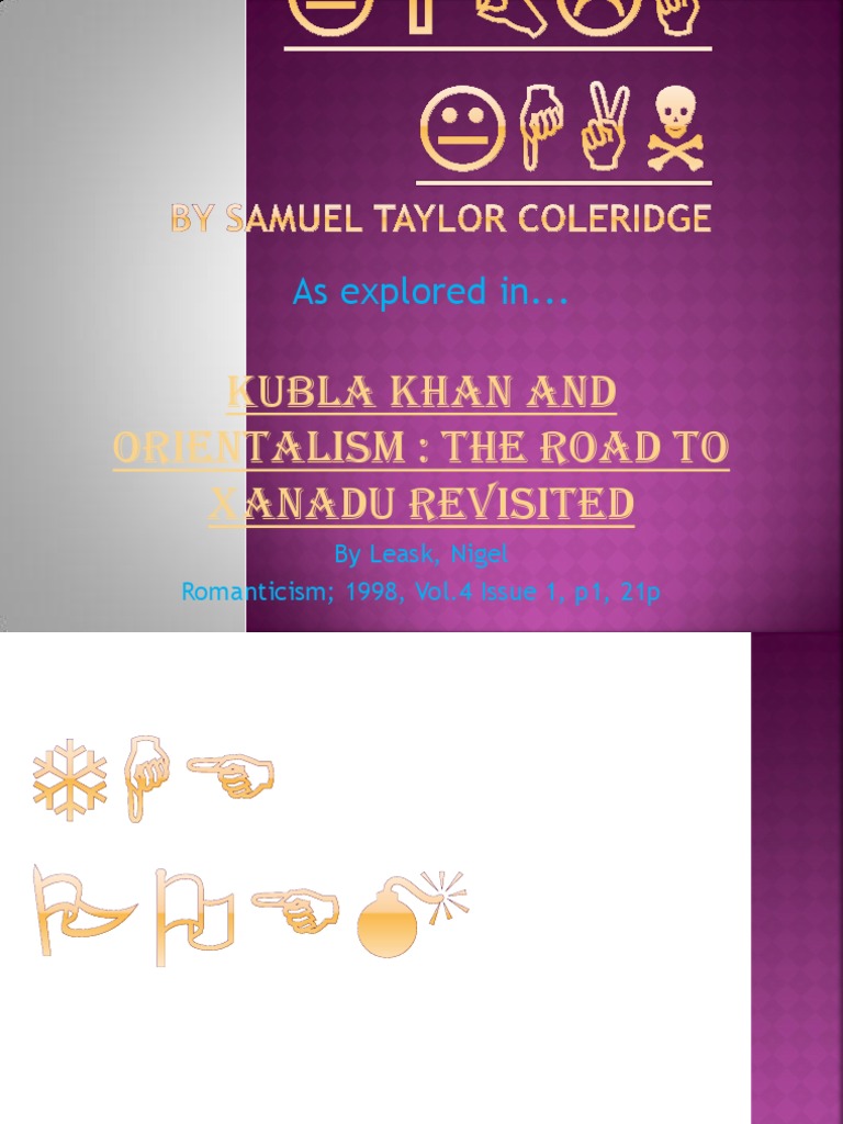 Kubla Khan | PDF | Samuel Taylor Coleridge | Poetry