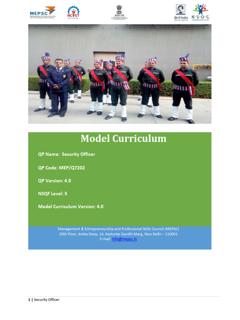 MC Security Officer v4 English | PDF | Learning | Occupational Safety ...