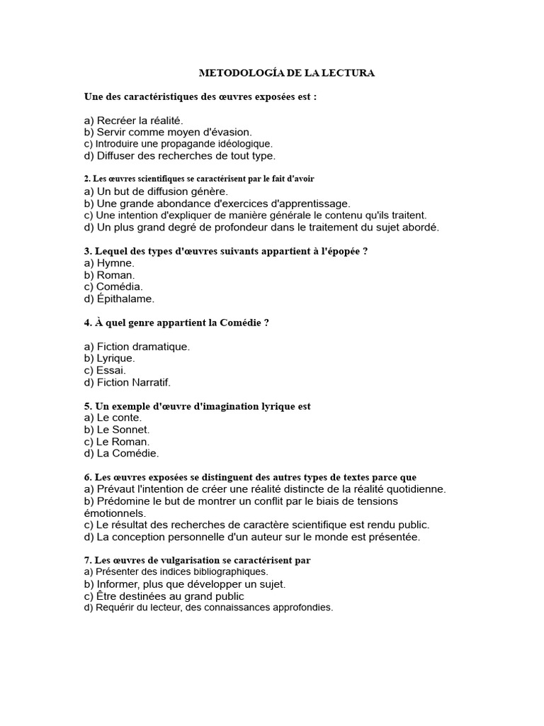 Méthodologie de la Lecture Littéraire | PDF | Poésie | Rime dans la poésie