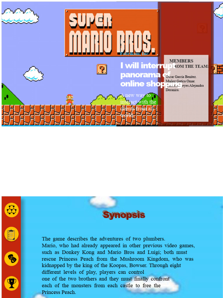 Super Mario Game Structure Overview | PDF | Mario | Video Game Publishers