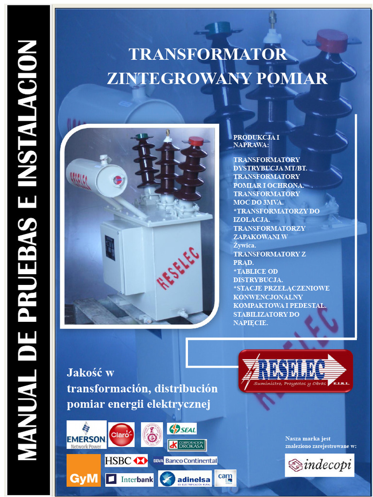 RESELEC - Podręcznik Instalacji I Testów TRANSFORMIX | PDF