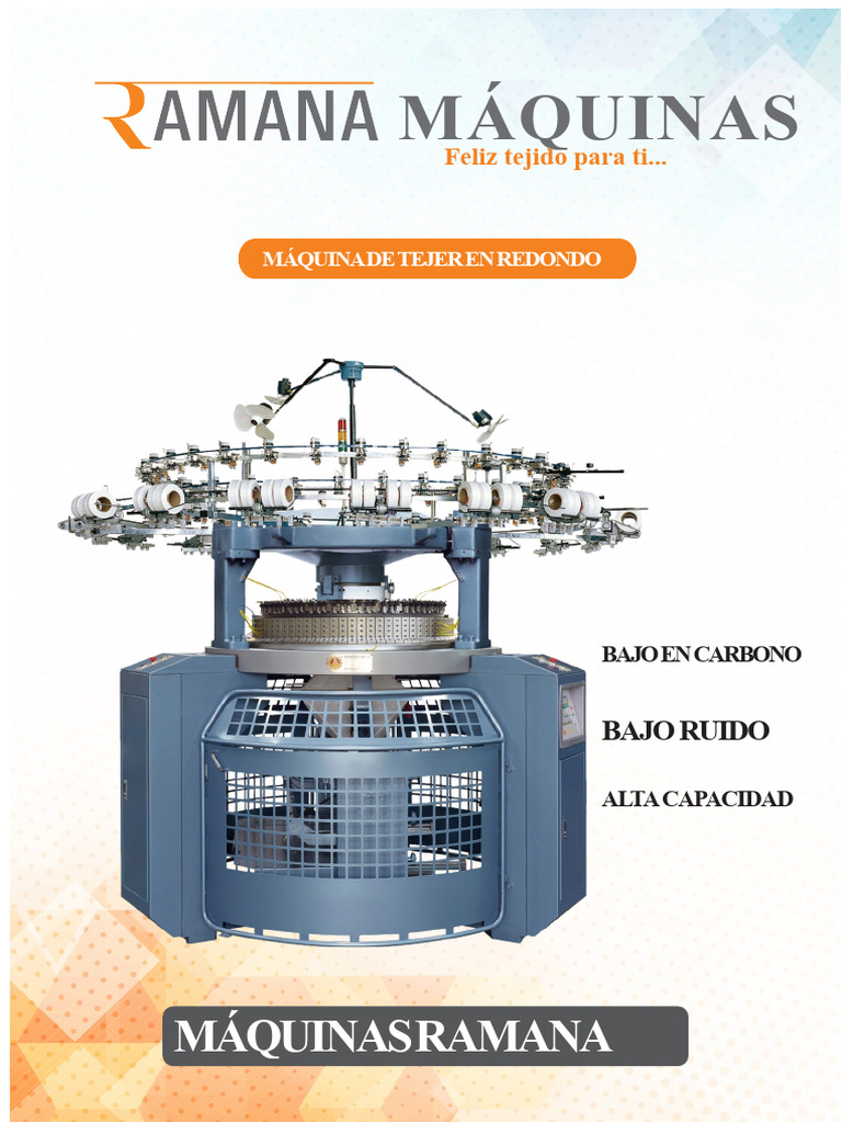 Máquina de Tejer Circular | PDF
