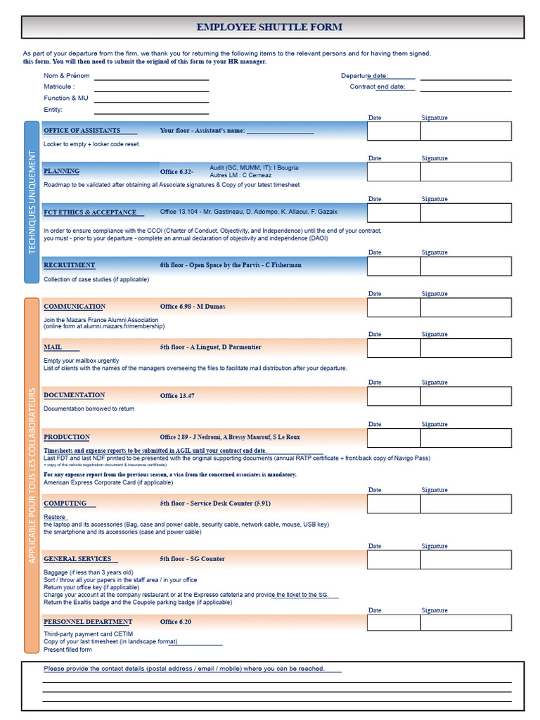 Shuttle sheet FRONT March 2019 | PDF