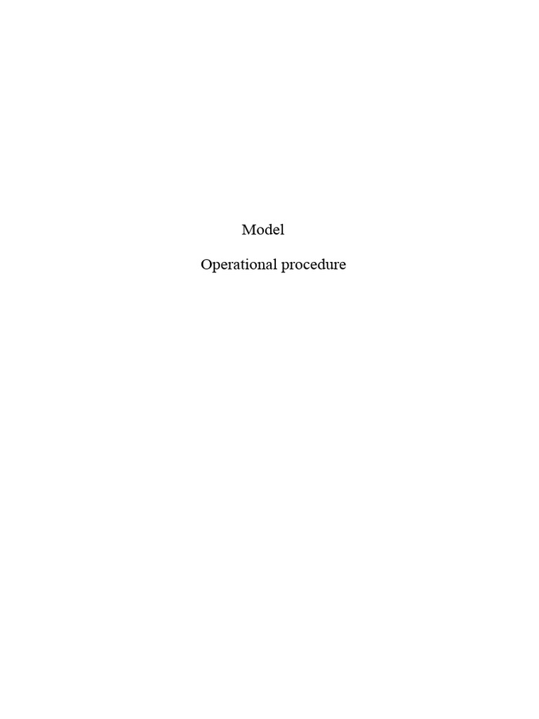 Operational Procedure for Occupational Safety | PDF | Occupational ...