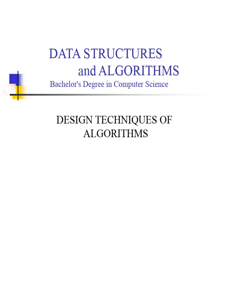 Algorithm Design Techniques | PDF | Dynamic Programming | Mathematics