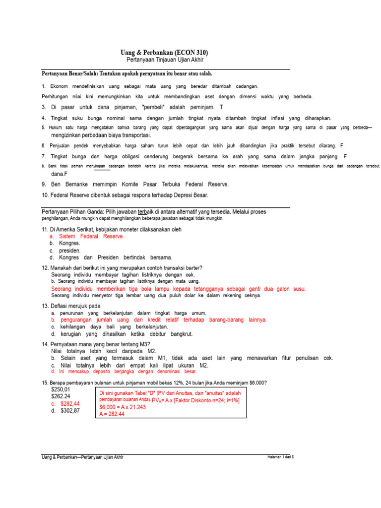 uang dan perbankan | PDF