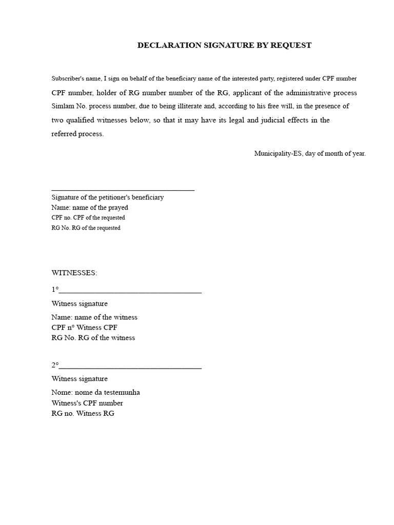 Annex 16 - Declaration of Signature by Proxy | PDF